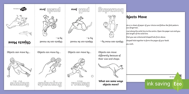 Objects Movement Booklet (teacher made)