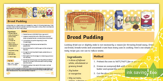 Bread Pudding Recipe