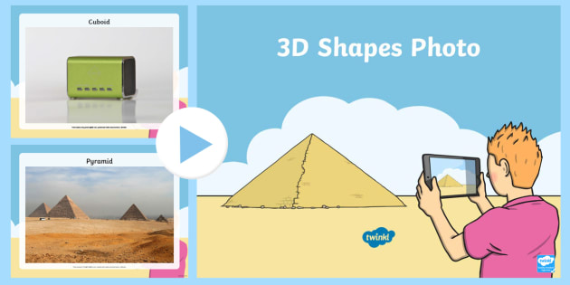 3D Shape Photo PowerPoint (teacher made)