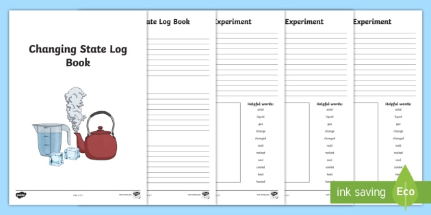 FREE! - Changing State Activity Recording Sheets