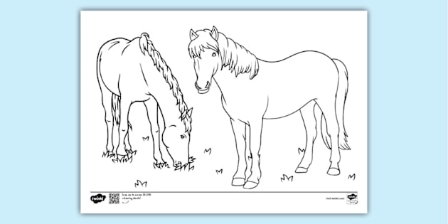 Shetland Pony Coloring Pages