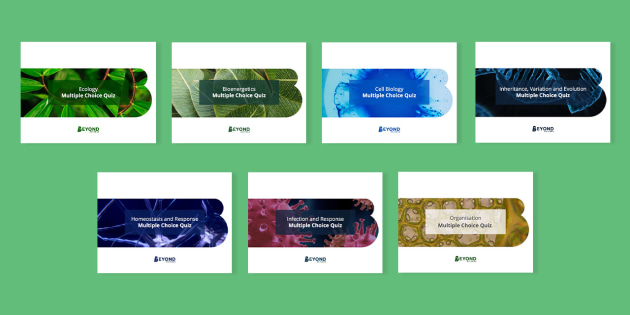 AQA Biology GCSE Multiple Choice Quiz Bundle | Beyond
