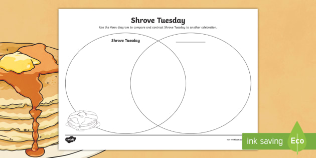 Shrove Tuesday Venn Diagram Worksheet