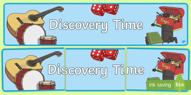 Discovery Time Display Banner (teacher made)