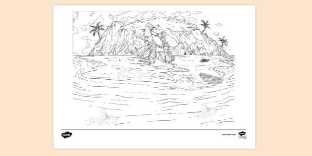 Tropical Colouring Sheet