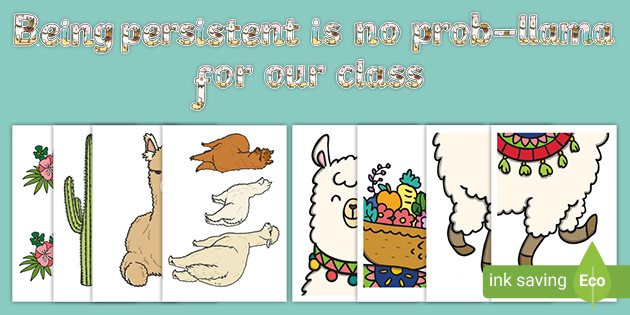 Llama Door Display (teacher made)