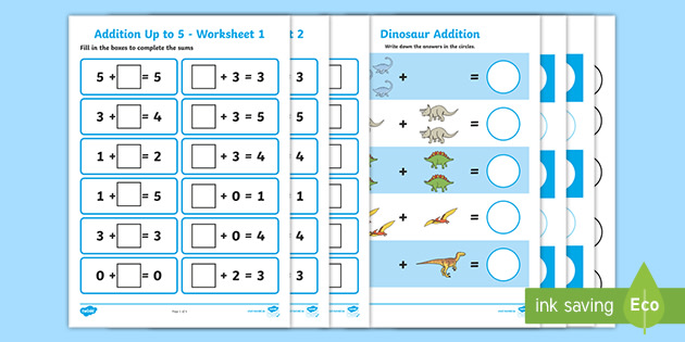 FREE! - Addition Up to 5 Pack (teacher made)