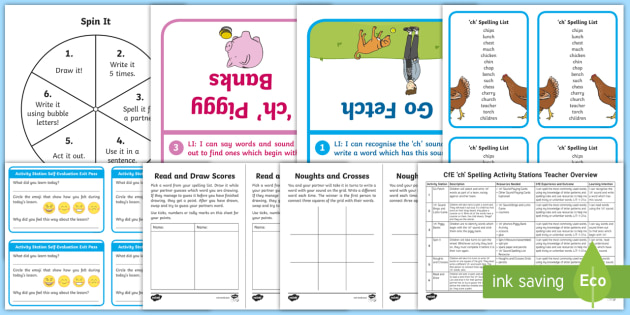 'ch' Sound Activity Stations