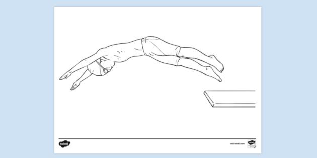 FREE! - Dive Colouring | Colouring Sheets (teacher made)