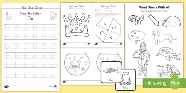 Alphabet Letter Activity Pack - Literacy - ELA - Twinkl