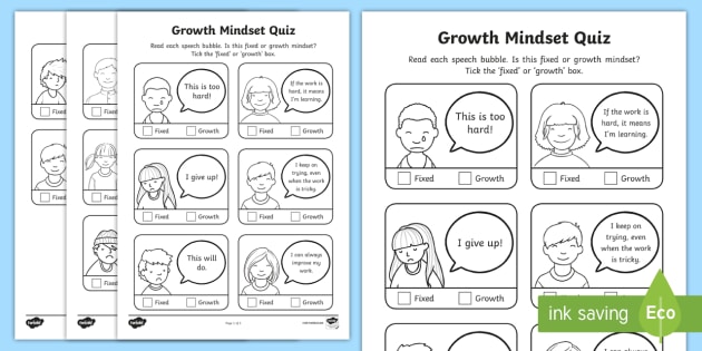 KS1 Growth Mindset Pop Quiz (teacher made)