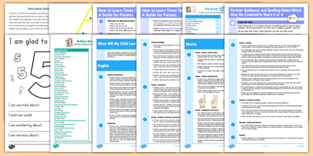 Parent Pack - My Child is in Y5 Resource Pack (teacher made)