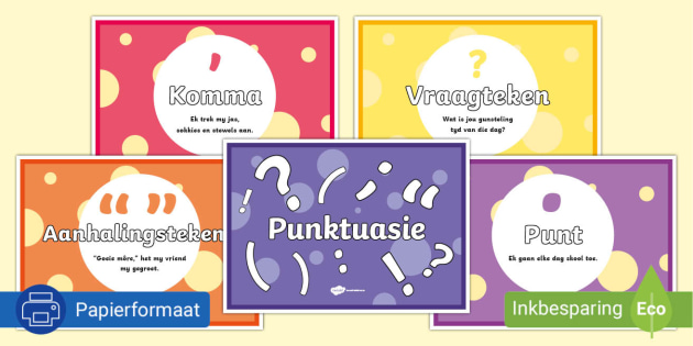 Punktuasie Plakkate