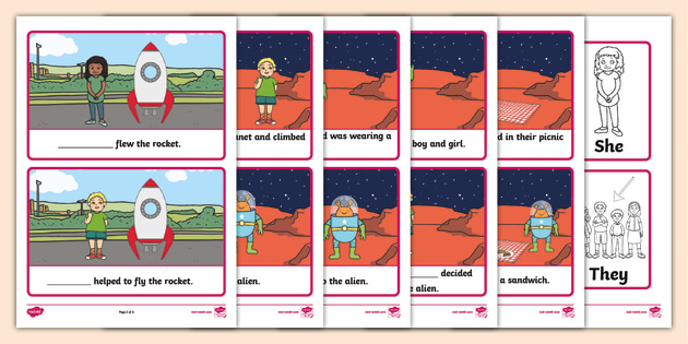 He, She, They And It Finish The Sentence Space Story