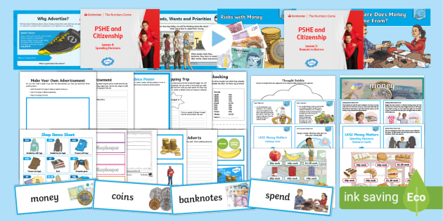 FREE! - PSHE and Citizenship LKS2 Money Matters Unit Pack