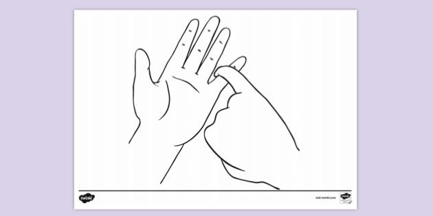 FREE! - BSL Letter S Colouring Sheet | Colouring Sheets