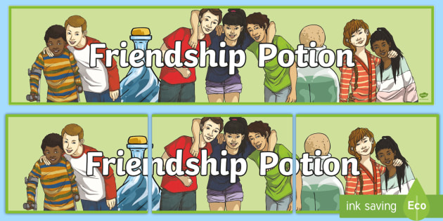 Friendship Potion KS2 Display Banner (teacher made)