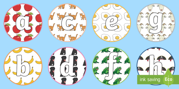 A Z Alphabet Stick Puppets