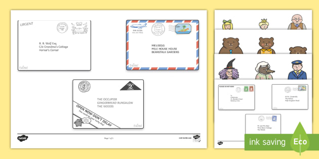 FREE! - Story Cut Outs to Support Teaching on The Jolly Postman