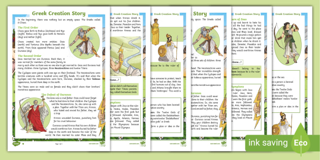 The Creation Greek Mythology