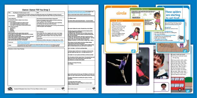 EYFS PE Dance Plan: The Wheels on the Bus Twinkl PE