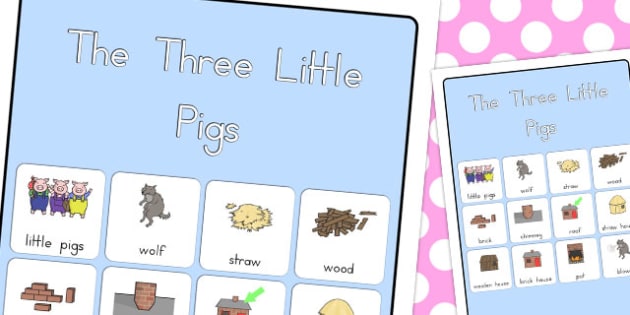 FREE! - The Three Little Pigs Vocabulary Poster