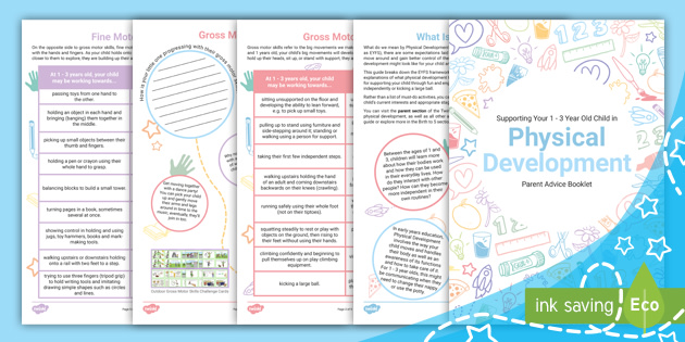 A Parent Guide to Physical Development for Ages 1 - 3