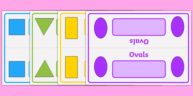 FREE! - 👉 Editable Class Group Table Signs (2D Shapes)