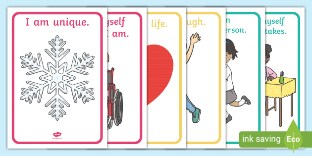 Positive Posters Positive Me Affirmations Display