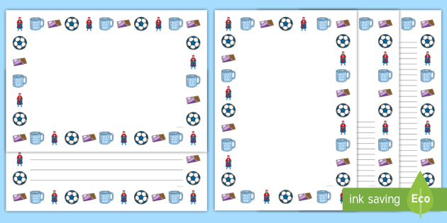 Father's Day Page Border Images (teacher made)