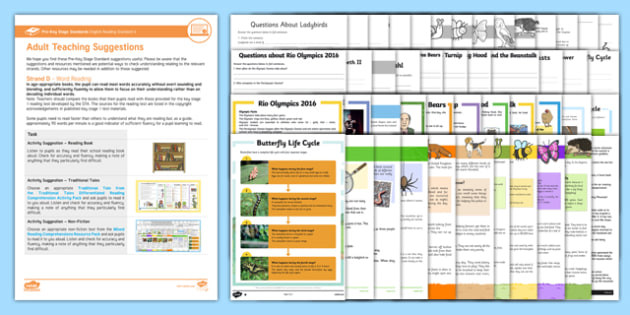 Pre-Key Stage Standards English Language Comprehension and Reading ...