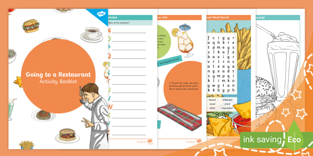 Going to a Restaurant Activity Booklet (teacher made)