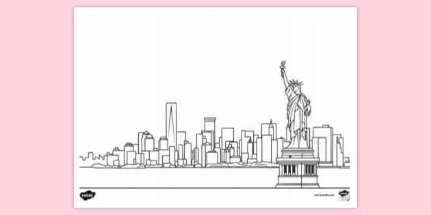 FREE! - New York City Colouring Page | Colouring Sheets