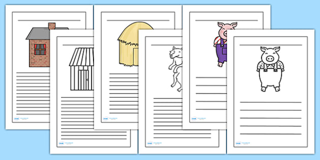 Three Little Pigs Writing Frames - Three Little Pigs, Little Pigs, Three