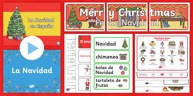 First Level Spanish Christmas Activity Pack (teacher made)