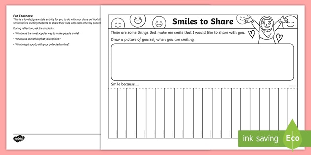 Smile Day Tear and Share