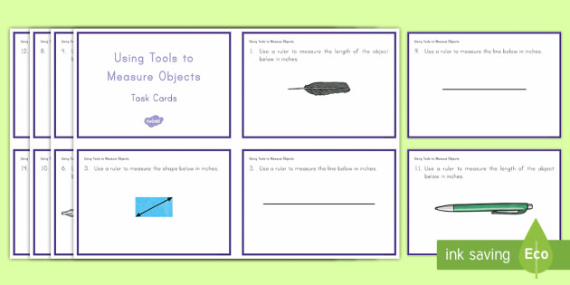 Using Tools To Measure Objects Task Cards (teacher made)
