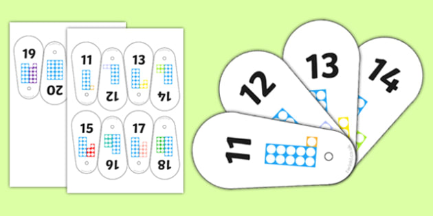 Number Shape Fan 11-20