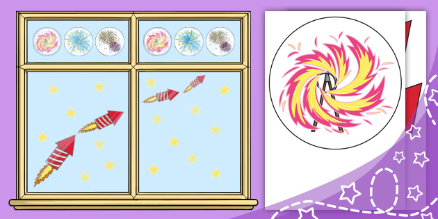 Bonfire Night Window Display (Teacher-Made)