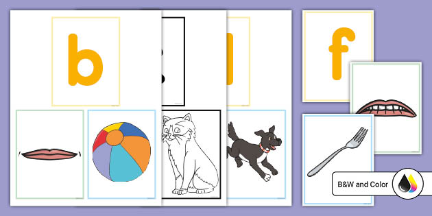 Sound Wall: Consonant Individual Display Cards