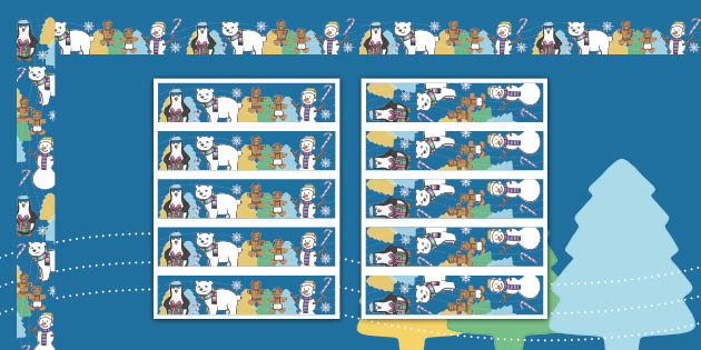 Snowball Soirée Bulletin Board Borders | Printable | Twinkl