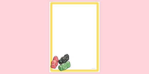 Jelly Babies Page Border | Page Borders | Twinkl