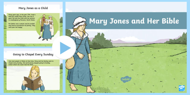 Teacher-made Mary Jones and Her Bible PowerPoint