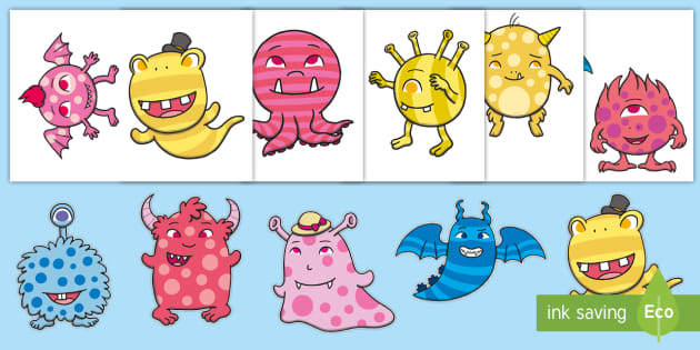 Funny Monsters Have and Have Not Sorting Activity Cut-Outs