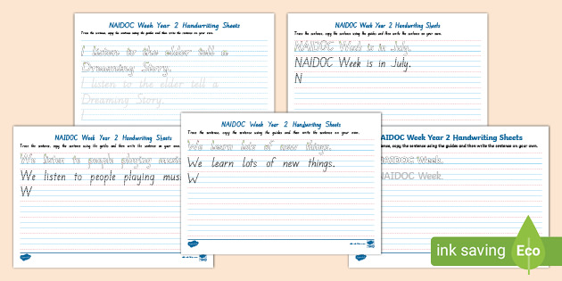 NAIDOC Week Year 2 Handwriting Worksheet | Primary Resources