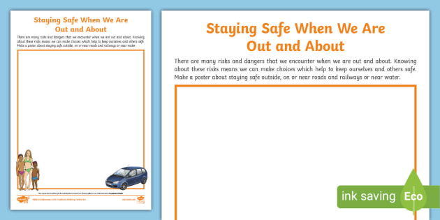 Staying Safe When We Are Out and About Activity Sheet