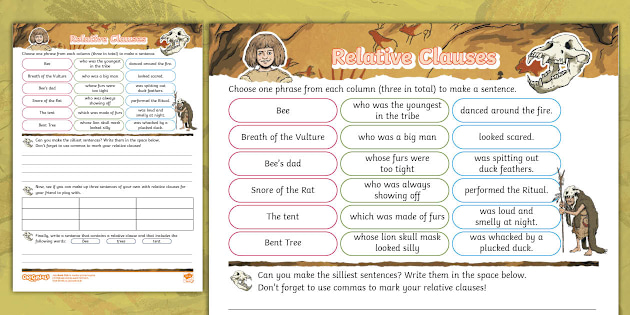 Relative Clauses Activities | twinkl.co.uk
