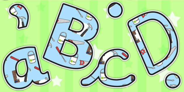 FREE! - 👉 Workshop Area Themed Display Lettering