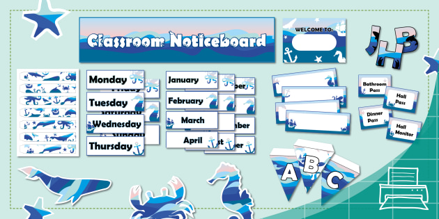 Classroom Display Pack | Under the Sea | Ocean Theme