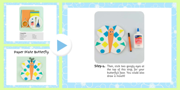 Paper Plate Butterfly Craft Instructions PowerPoint